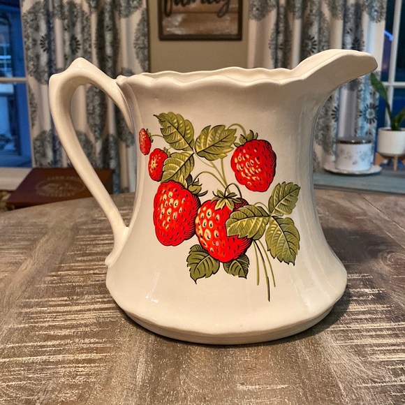 Vintage | Kitchen | Vintage Strawberry Pitcher | Poshmark
